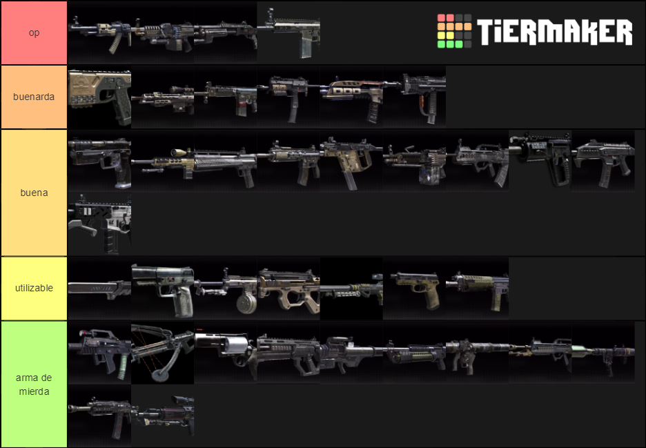 Call of Duty Black Ops 2 All weapons Tier List (Community Rankings ...