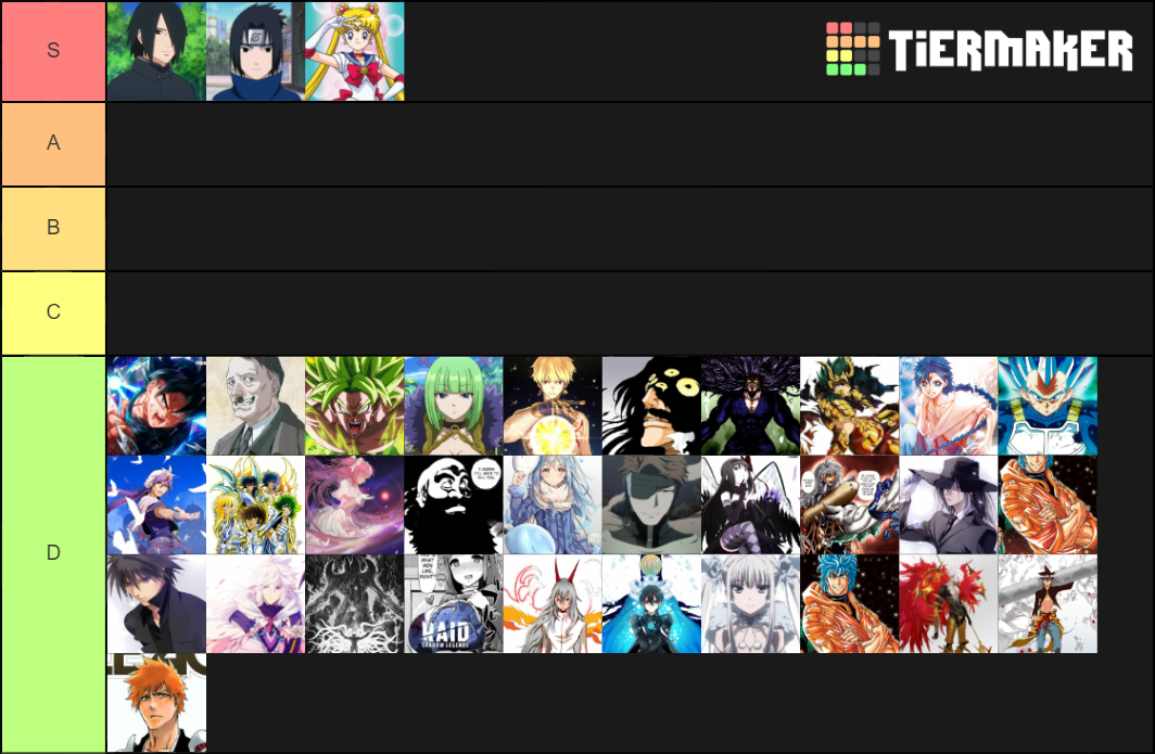 Character who can beat Sasuke Tier List (Community Rankings) - TierMaker