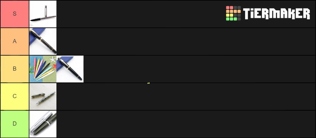 Chinese fountain pens Tier List (Community Rankings) - TierMaker