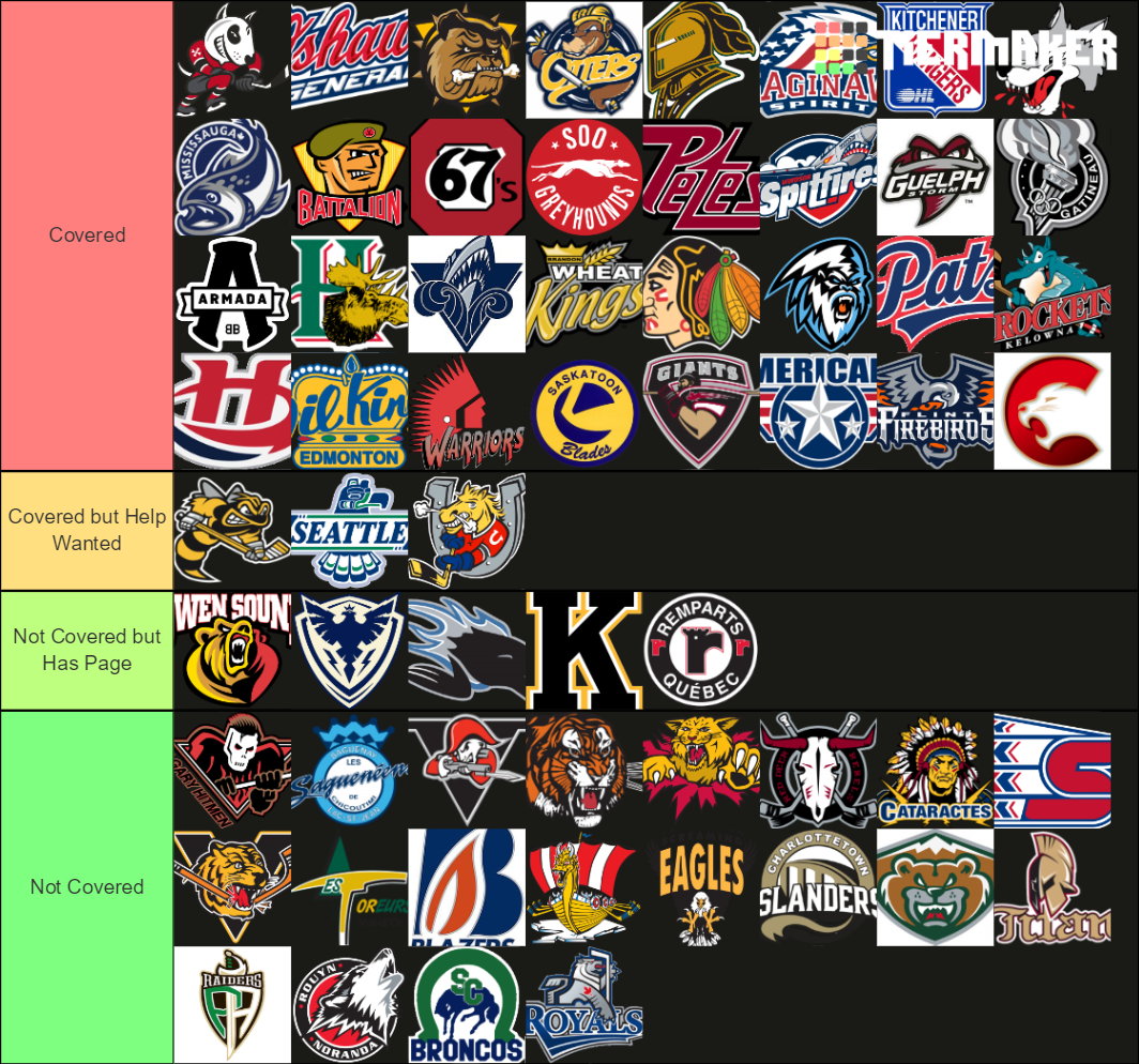 CHL Logos Tier List (Community Rankings) - TierMaker