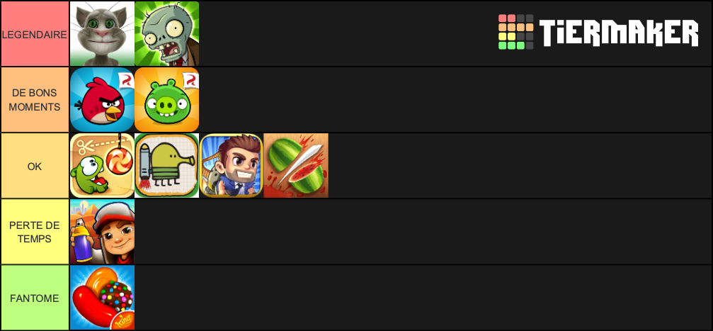Classic App Games Tier List (Community Rankings) - TierMaker