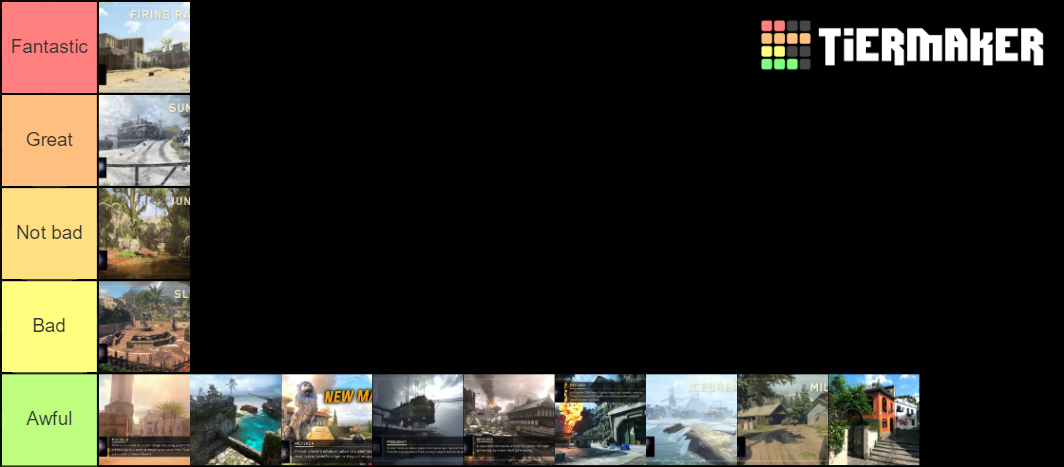 Cod Bo4 maps Tier List (Community Rankings) - TierMaker