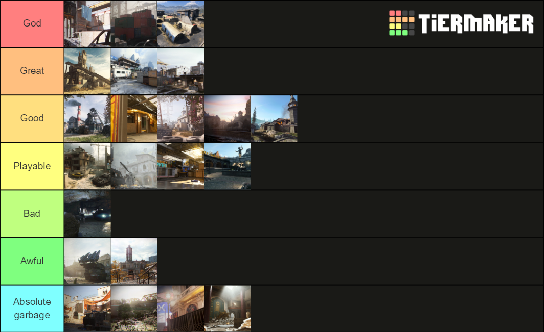 COD MW 2019 Maps Tier List (Community Rankings) - TierMaker