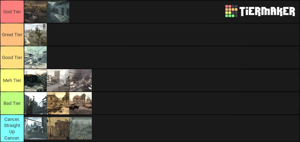 Cod4 maps Tier List (Community Rankings) - TierMaker