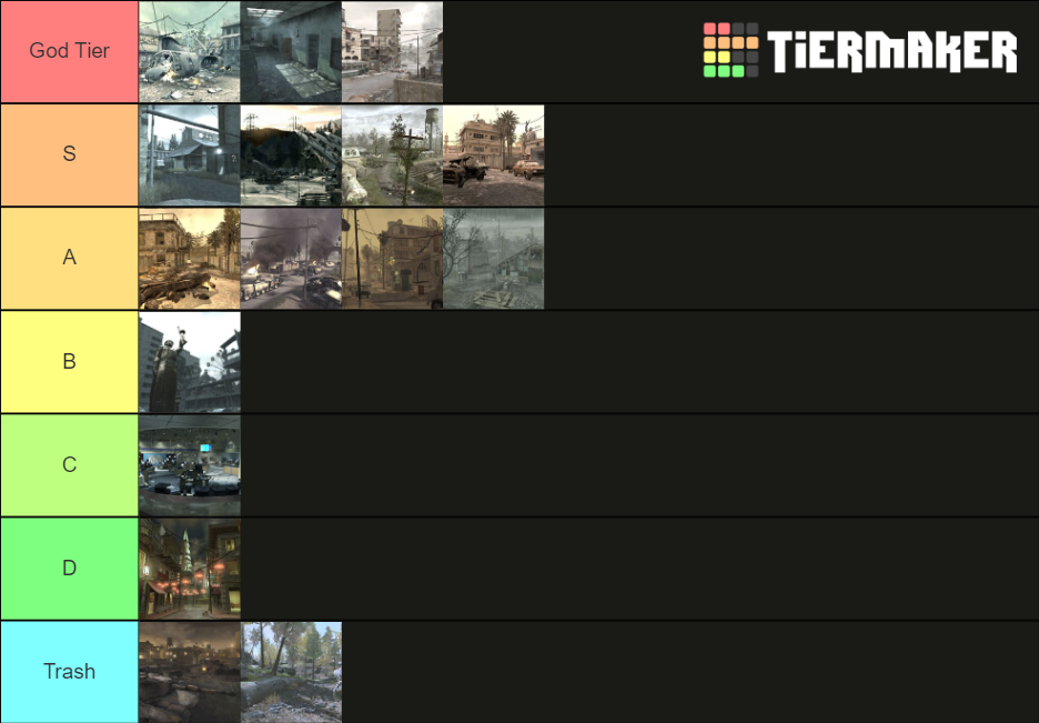 Cod4 maps Tier List (Community Rankings) - TierMaker