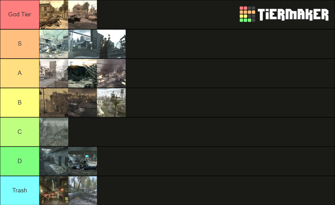 Cod4 maps Tier List (Community Rankings) - TierMaker