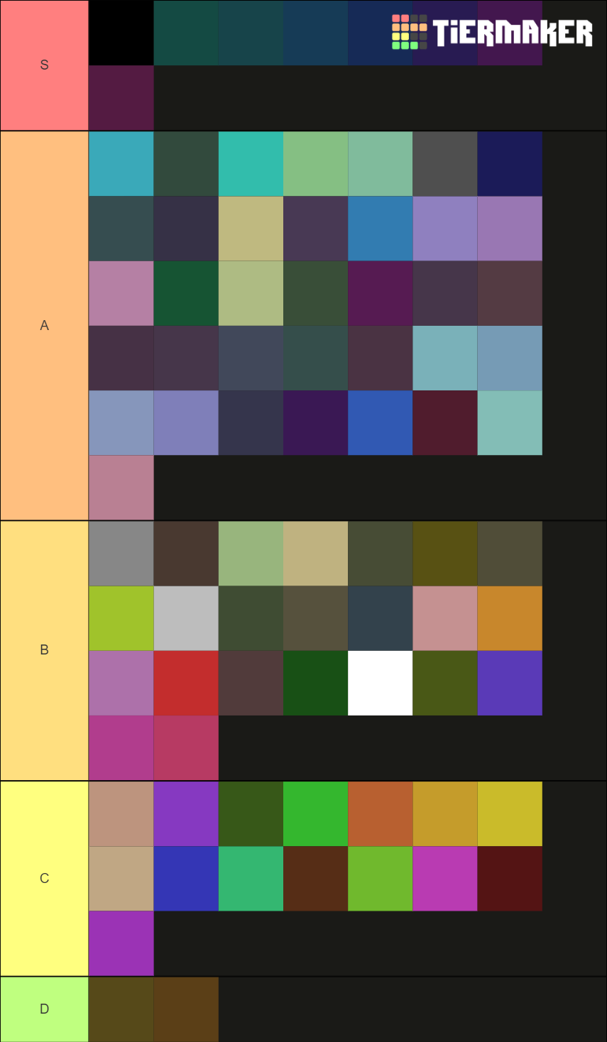 Color but there is a lot of colors Tier List (Community Rankings ...