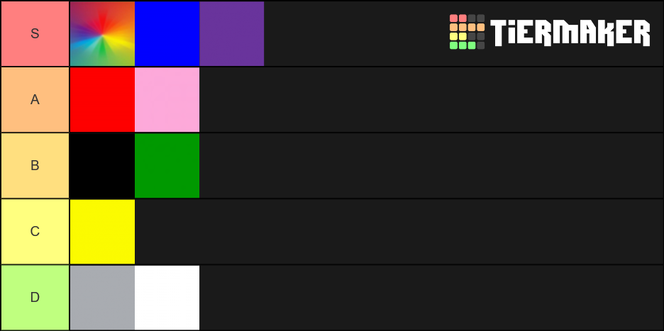 Colores Tier List (Community Rankings) - TierMaker