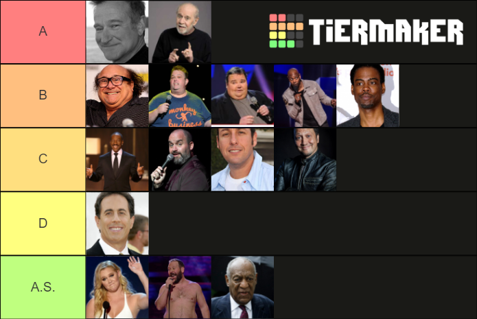 Comedians Tier List (Community Rankings) - TierMaker
