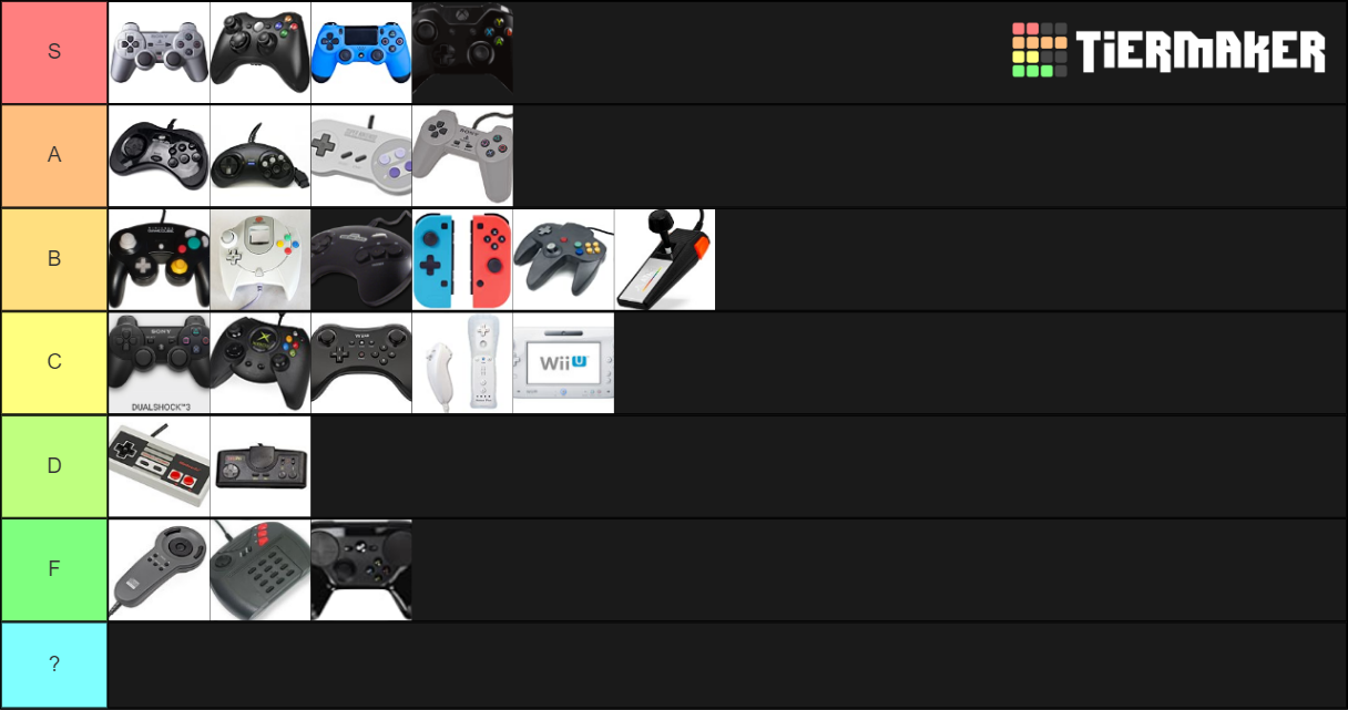 Console Controller Tier List (Community Rankings) - TierMaker