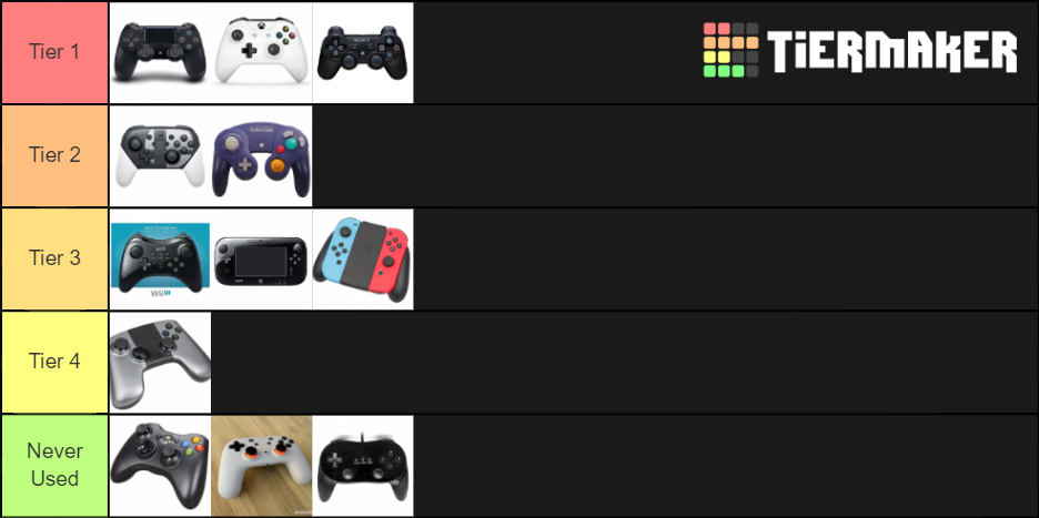 Conventional Controller Tier List (Community Rankings) - TierMaker