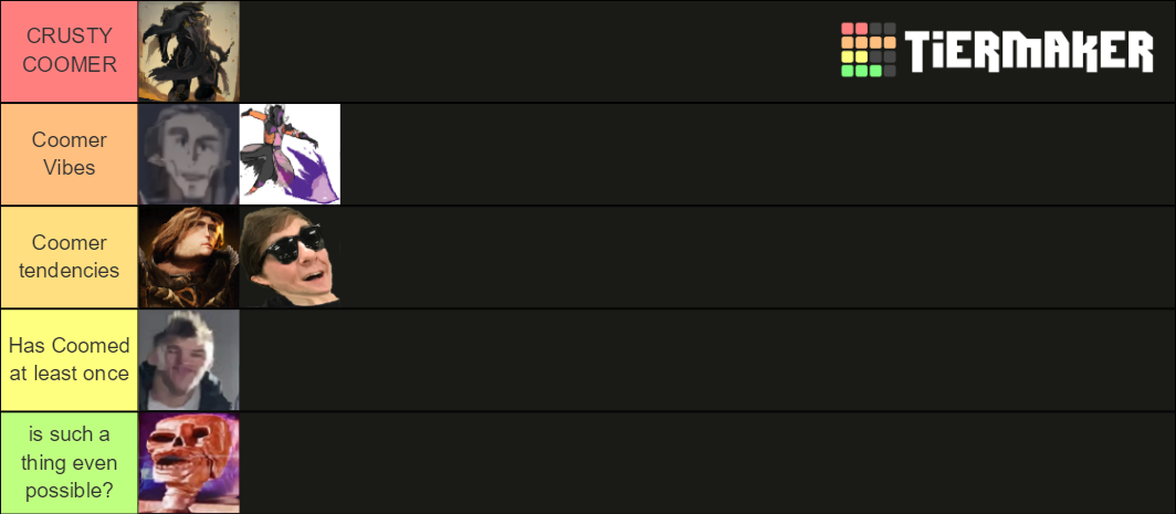 Coomer Tier List (Community Rankings) - TierMaker