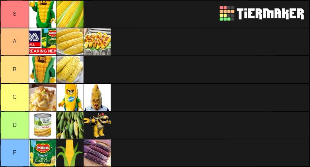 Corn Tier List (Community Rankings) - TierMaker
