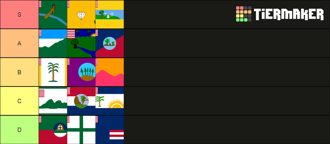 COunty Flags of Liberia Tier List (Community Rankings) - TierMaker