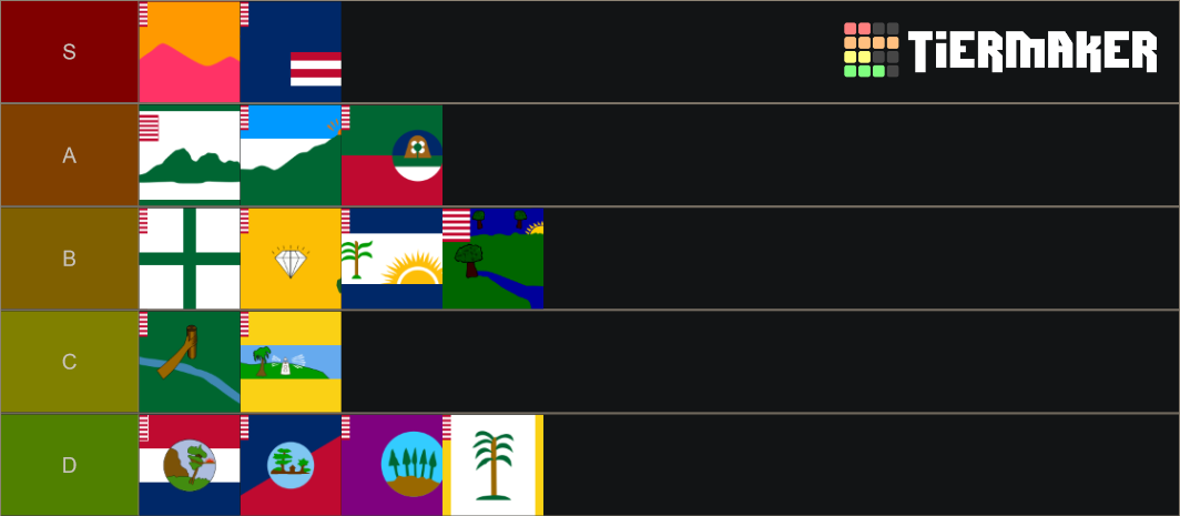 COunty Flags of Liberia Tier List (Community Rankings) - TierMaker