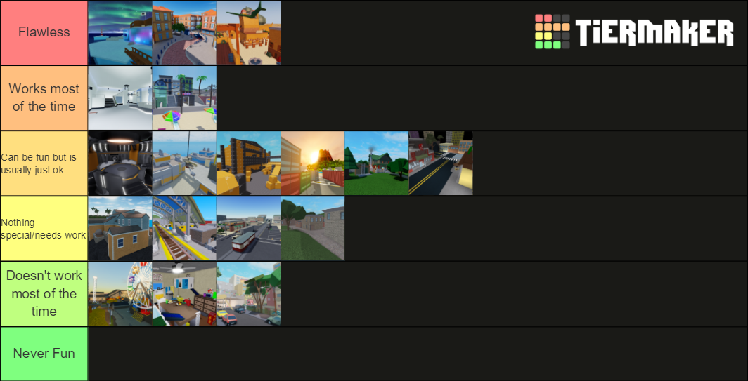 Current Arsenal Maps Tier List (Community Rankings) - TierMaker