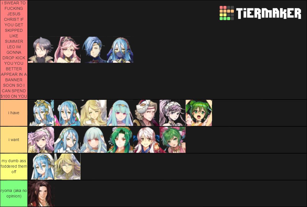 Dancer Tier List (Community Rankings) - TierMaker