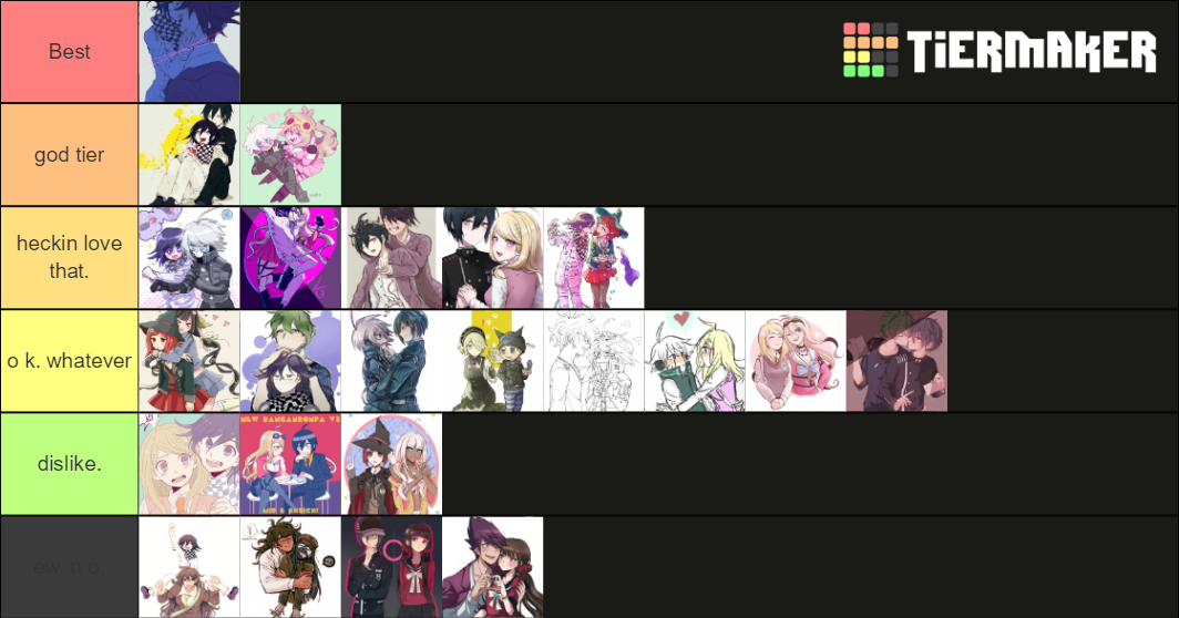 danganronpa v3 ships Tier List (Community Rankings) - TierMaker