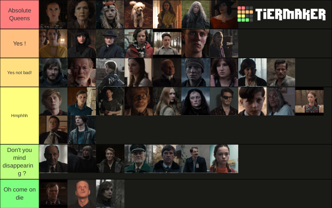 Dark Characters Ranked Tier List (Community Rankings) - TierMaker