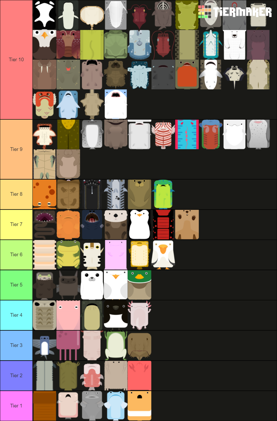 Deeeepio animal tiers list Tier List (Community Rankings) - TierMaker
