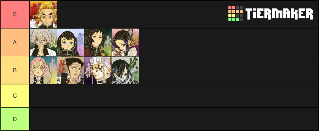 Demons Slayer Pillars Tier List (Community Rankings) - TierMaker