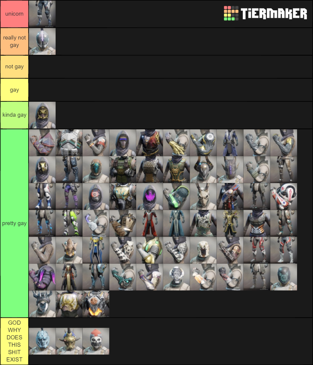 Destiny 2 Exotics Tier List (Community Rankings) - TierMaker