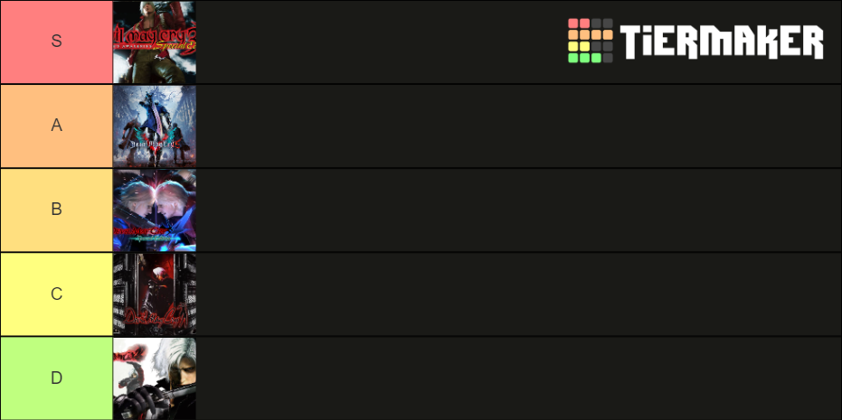 Devil May Cry Tier List (Community Rankings) - TierMaker