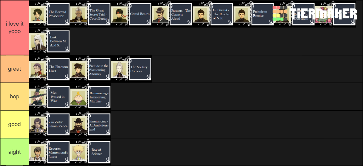 DGS2 Character Themes Tier List (Community Rankings) - TierMaker