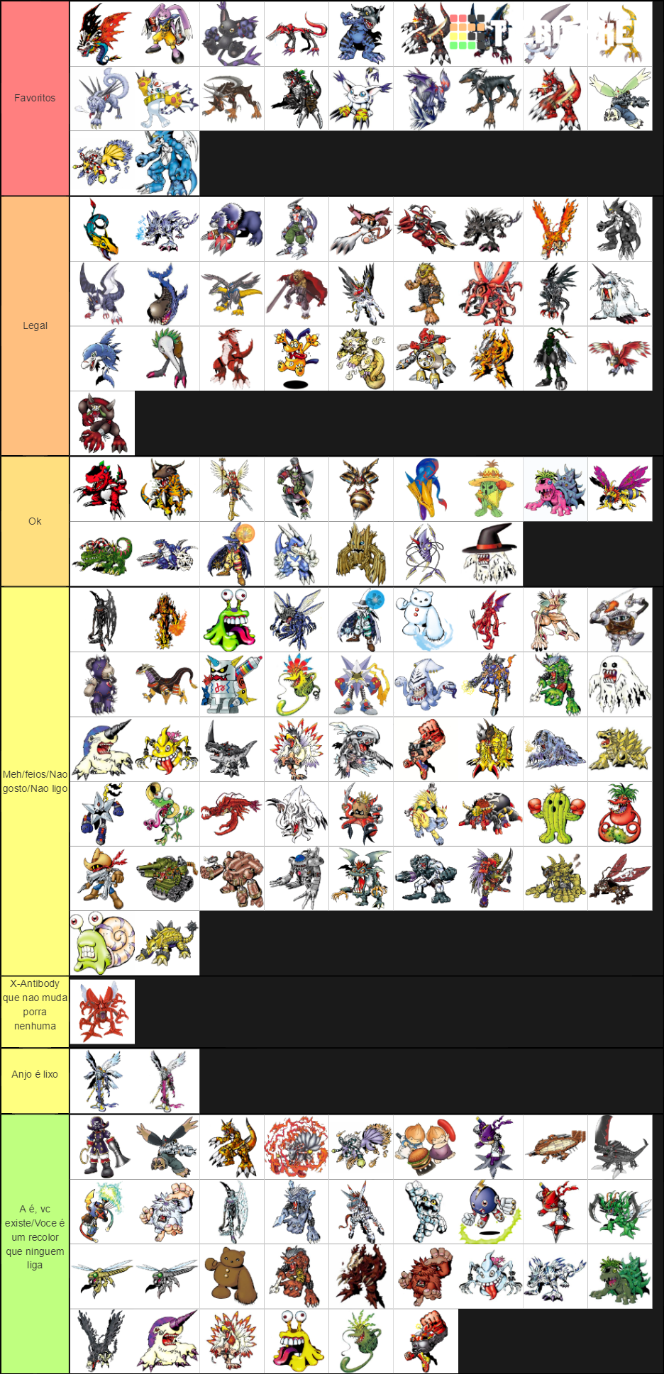 Digimon Adult Level Tier List (Community Rankings) - TierMaker