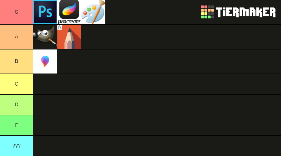Digital Art Software Tier List (Community Rankings) - TierMaker