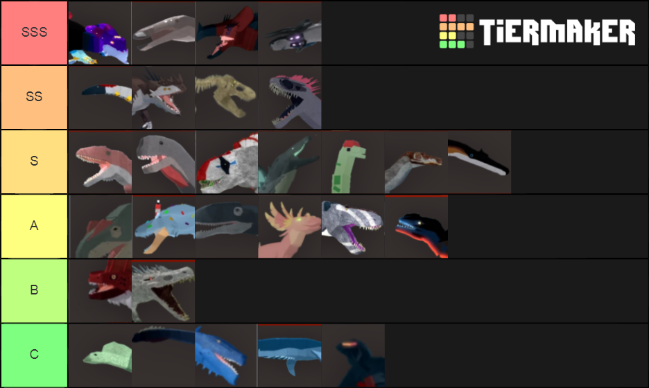 Dinosaur Simulator PVP Tier List (Community Rankings) - TierMaker Dinosaur Simulator PVP Tier List (Community Rankings) - TierMaker