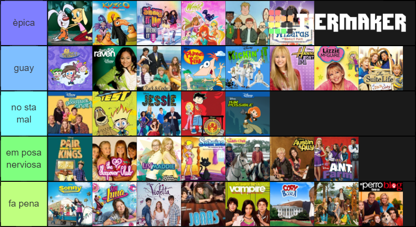 Disney Channel Shows Tier List (Community Rankings) - TierMaker
