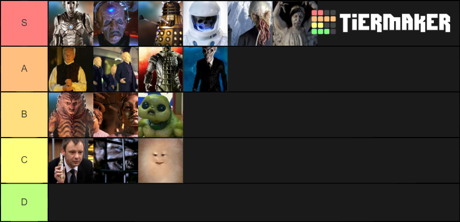 Doctor Who Antagonists Tier List (Community Rankings) - TierMaker