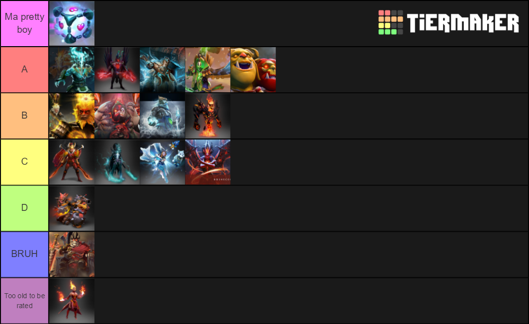 Dota 2 Arcana rating Tier List (Community Rankings) - TierMaker