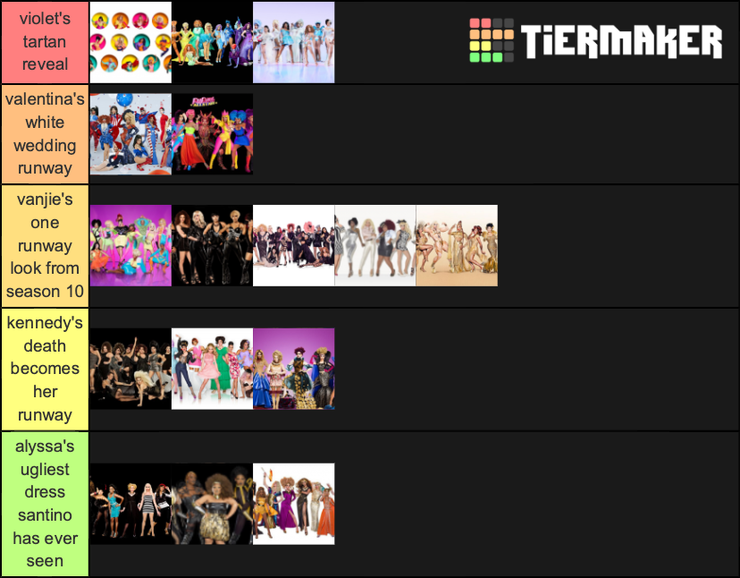 Drag Race Promo Photos Tier List (Community Rankings) - TierMaker
