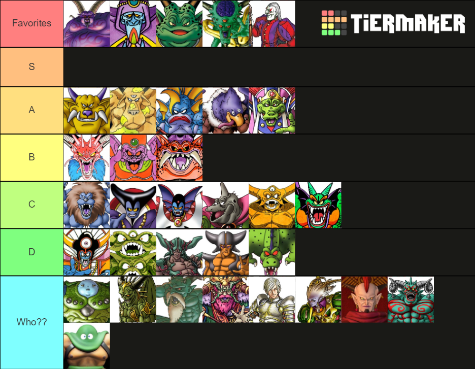 Dragon Quest Villains Tier List (Community Rankings) - TierMaker
