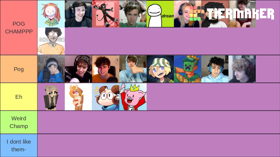 Dream SMP Tier List (Community Rankings) - TierMaker