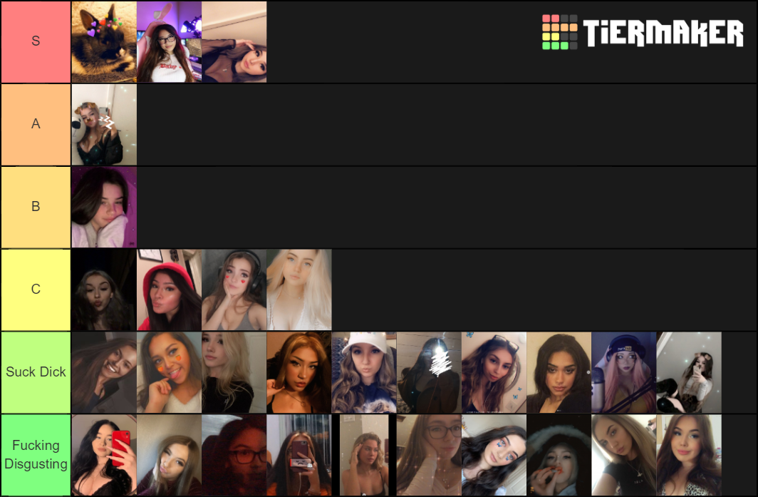 E-Girl Tier List (Community Rankings) - TierMaker