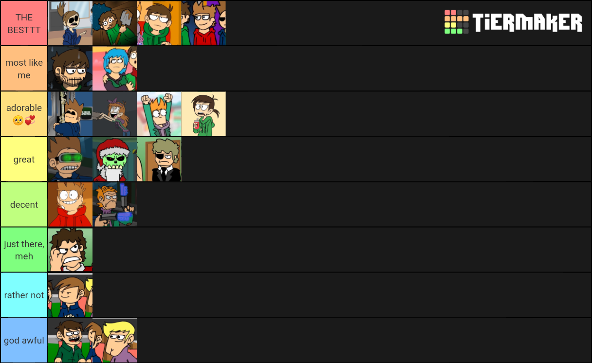 Eddsworld Characters Tier List (Community Rankings) - TierMaker