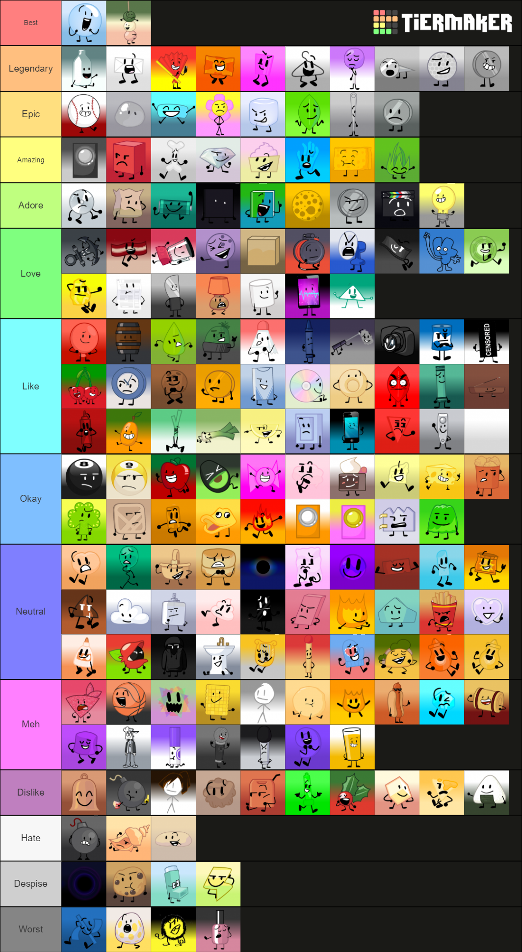 Epic Object Voting Tier List Community Rankings Tiermaker