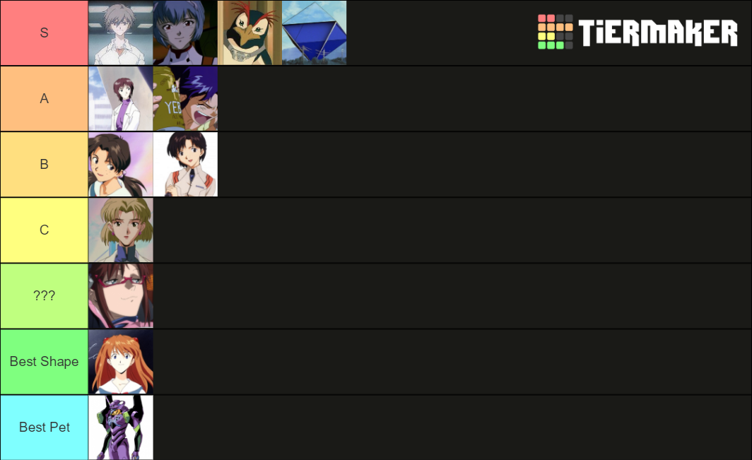 EVA Best Girl Ranking Tier List (Community Rankings) - TierMaker