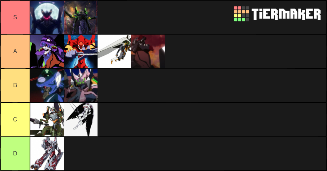 Evangelion units Tier List (Community Rankings) - TierMaker