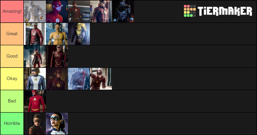 Every Arrow-verse Speedster Suits Ranked! Tier List (Community Rankings ...