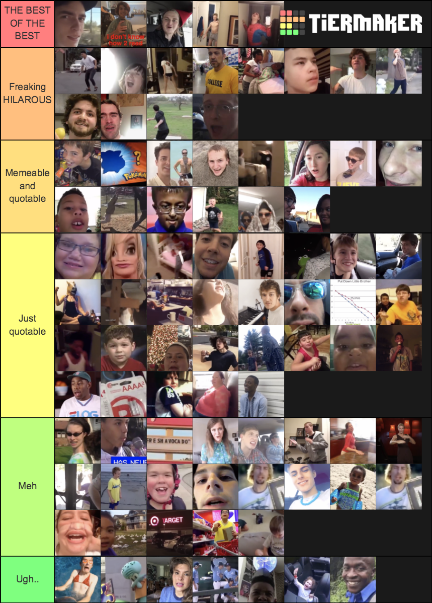every vine ever Tier List (Community Rankings) - TierMaker