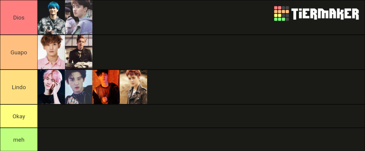 EXO VISUAL Tier List (Community Rankings) - TierMaker