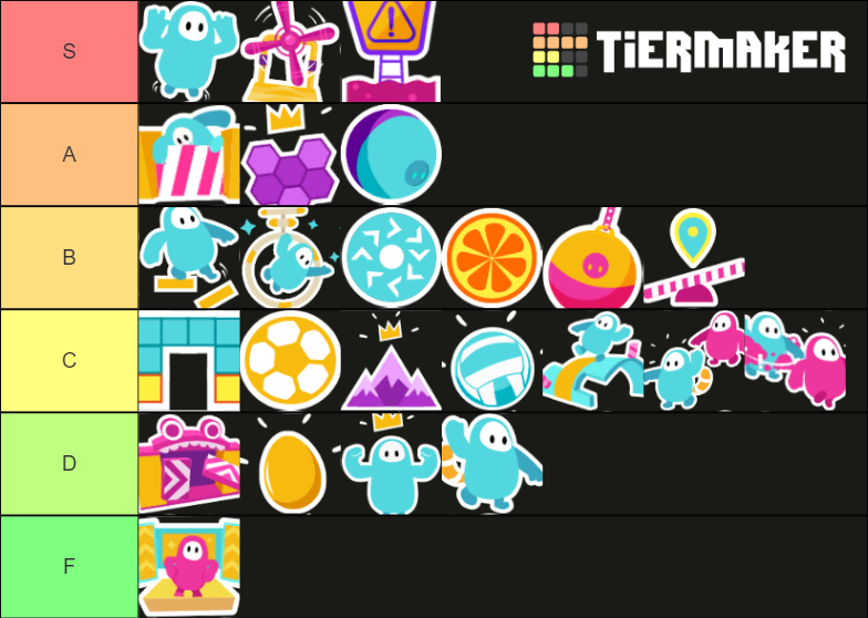 Fall Guy Games/Levels Tier List (Community Rankings) - TierMaker
