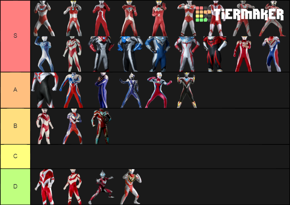 Favorite Ultraman Tier List (Community Rankings) - TierMaker