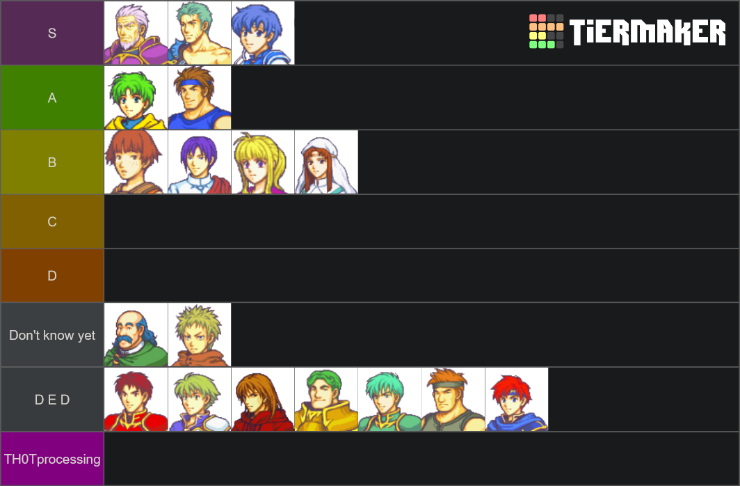 FE6 Redux Tier List (Community Rankings) - TierMaker