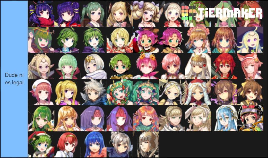 Feh unit Tier List (Community Rankings) - TierMaker