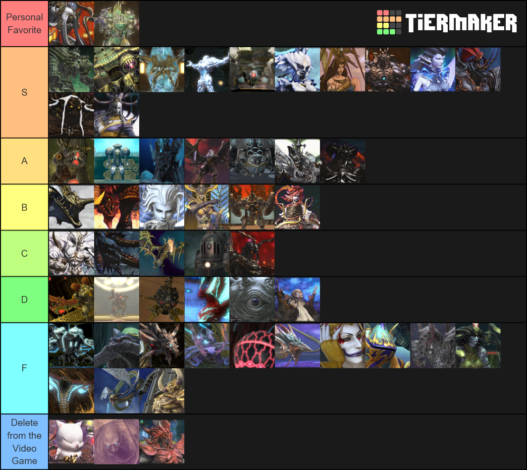 FFXIV Raid Bosses Tier List (Community Rankings) - TierMaker